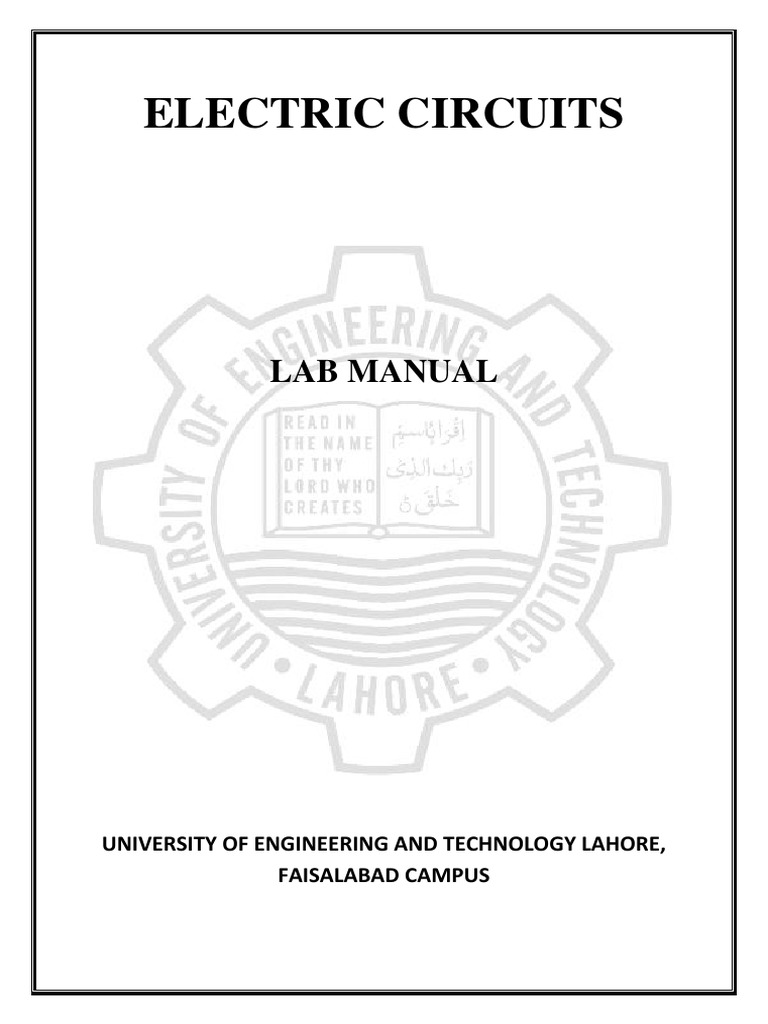 Electric Circuits: Lab Manual | PDF | Amplitude | Series And Parallel ...