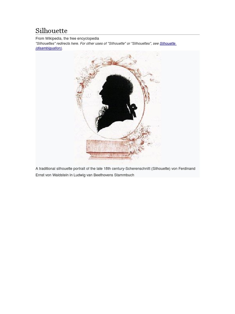 Silhouette: From Wikipedia, The Free Encyclopedia | PDF | Art Media ...