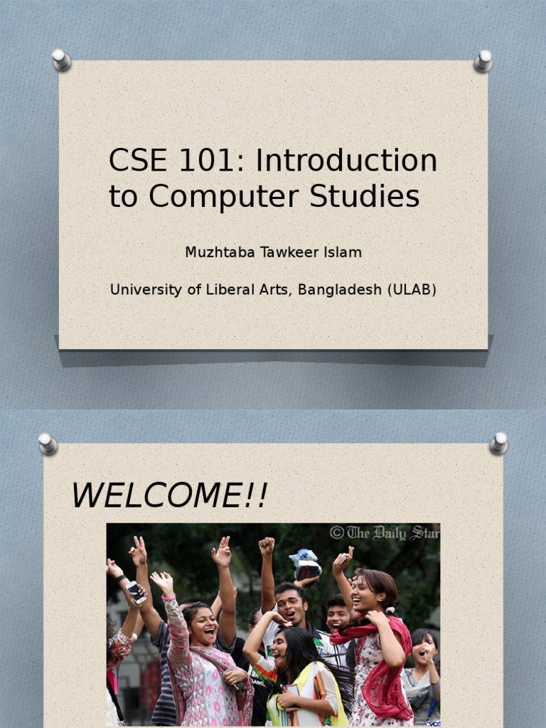 CSE 101 (Lectures 1-2) | PDF