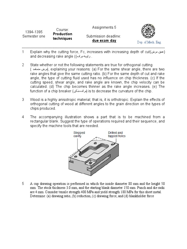 Production Techniques Assignment 5 | PDF