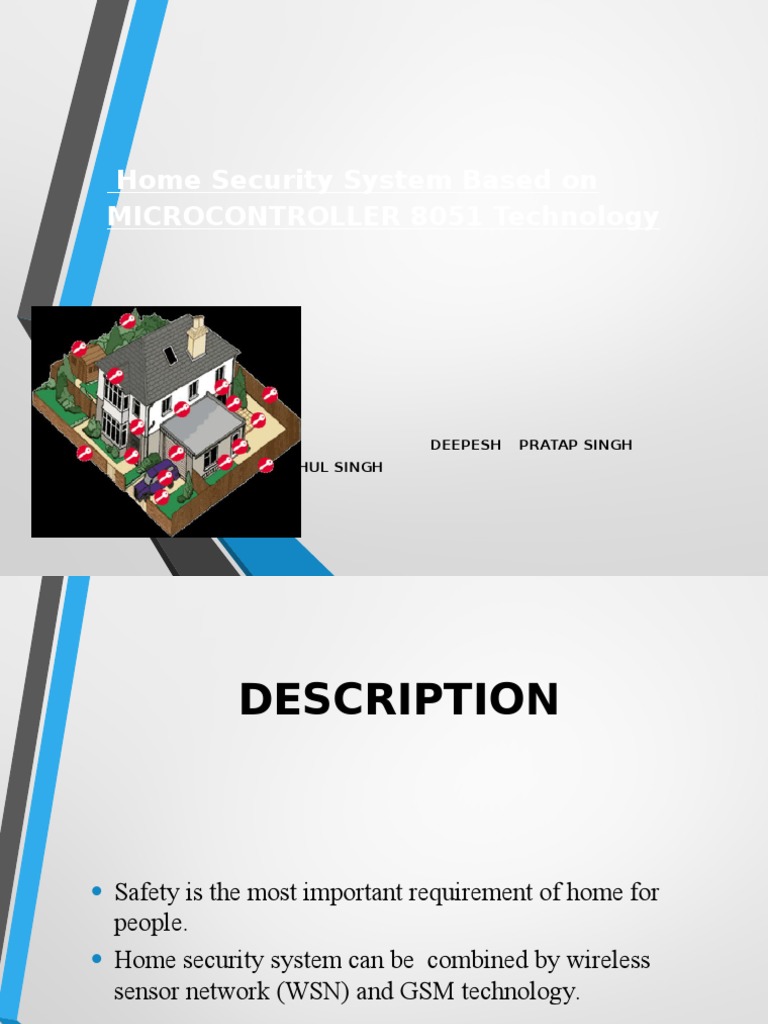 Home Security System Based On MICROCONTROLLER 8051 Technology | PDF