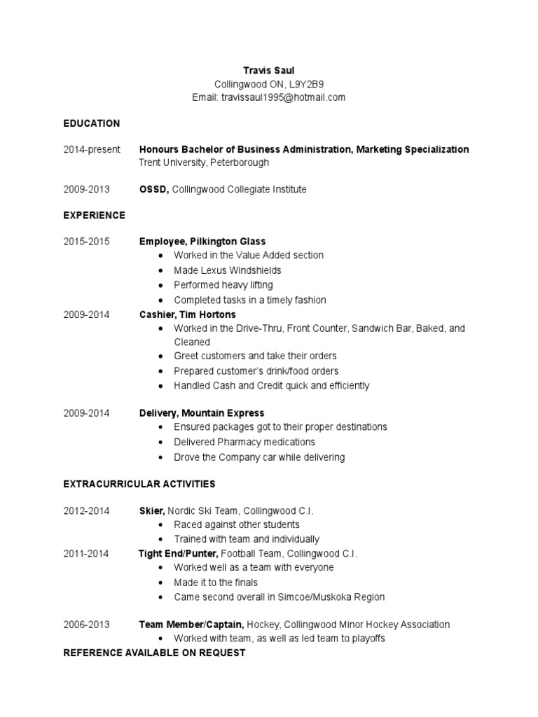 Travis Resume e Portfolio Resume | PDF