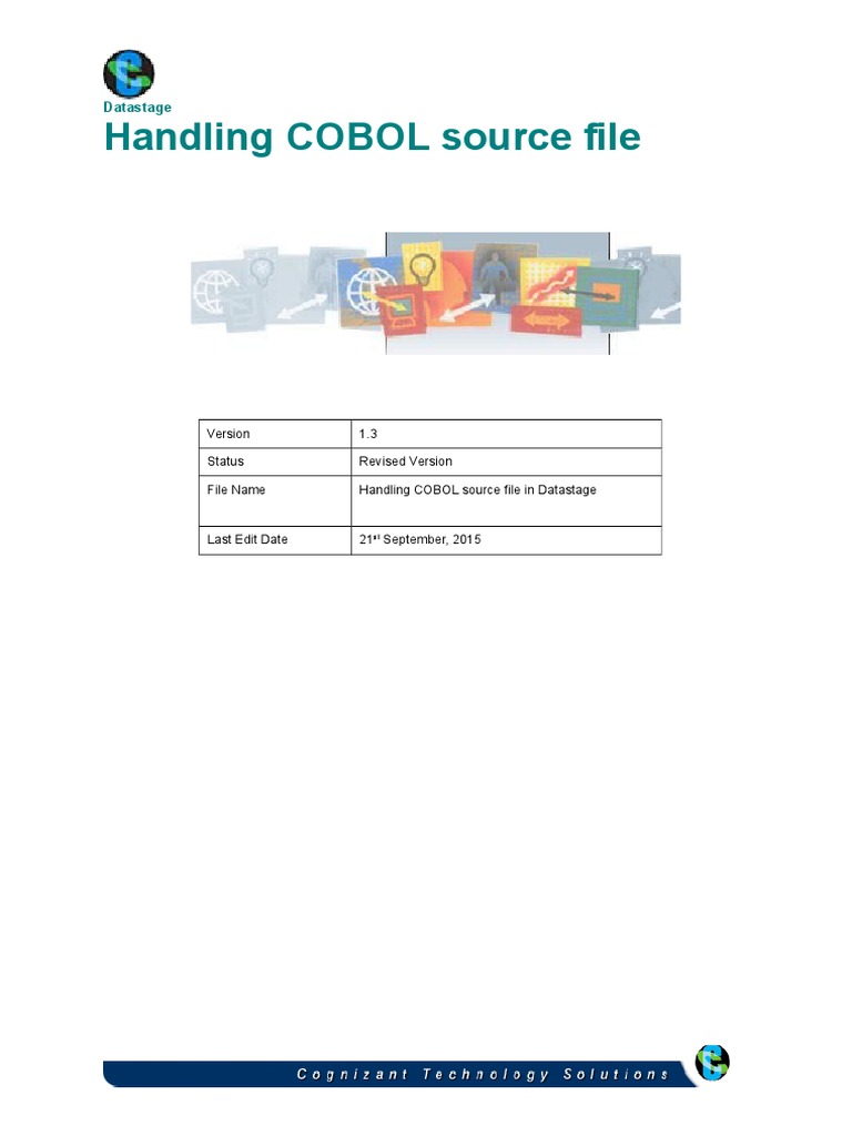 Datastage Handling Cobol Source File Computer File Data Type