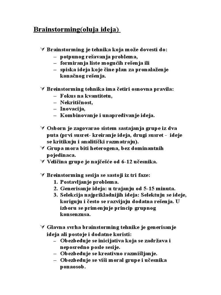 Brainstorming | PDF