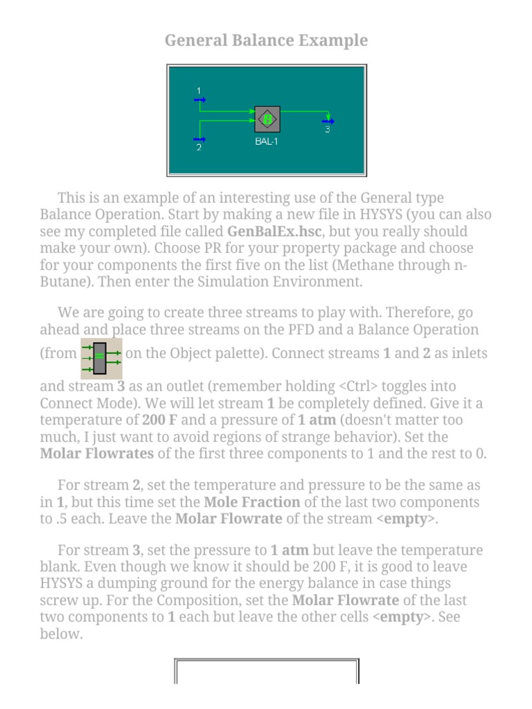 General Balance Example | PDF