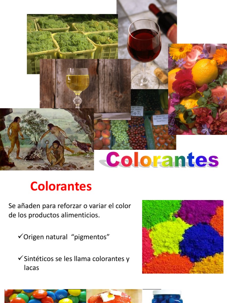 Colorantes alimentarios: tipos, propiedades y aplicaciones | PDF ...