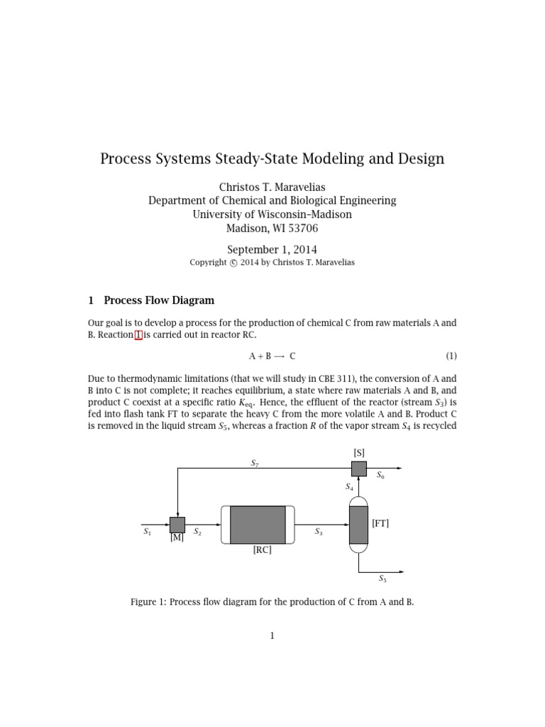 Process Systems Steady-State Modeling and Design | PDF