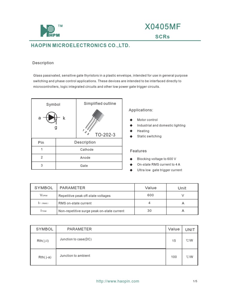 Haopin Microelectronics Co.,Ltd.: Description | PDF