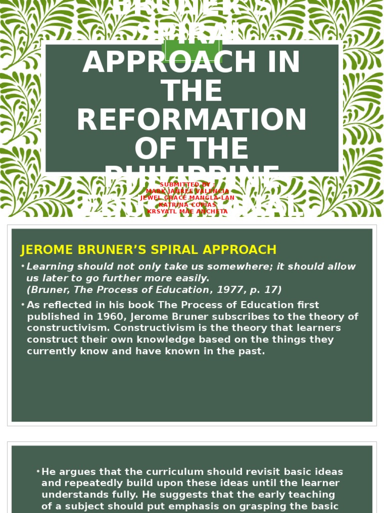 3 the Role of Jerome Bruner s Spiral Approach In | Curriculum ...