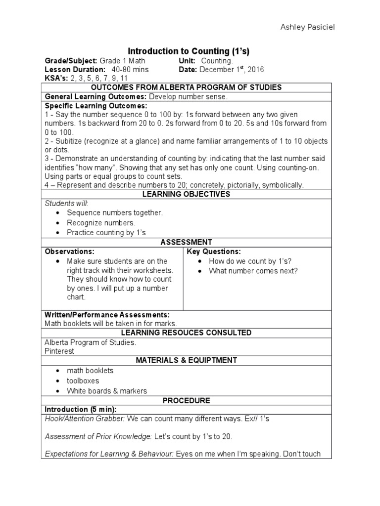 Grade 1 Math Introduction To Counting 2s 5s 10s | PDF