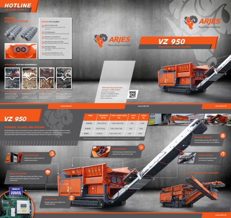 Hotline: +49 (0) 3695 / 85 855-0 Patented Dual-Shaft System | PDF