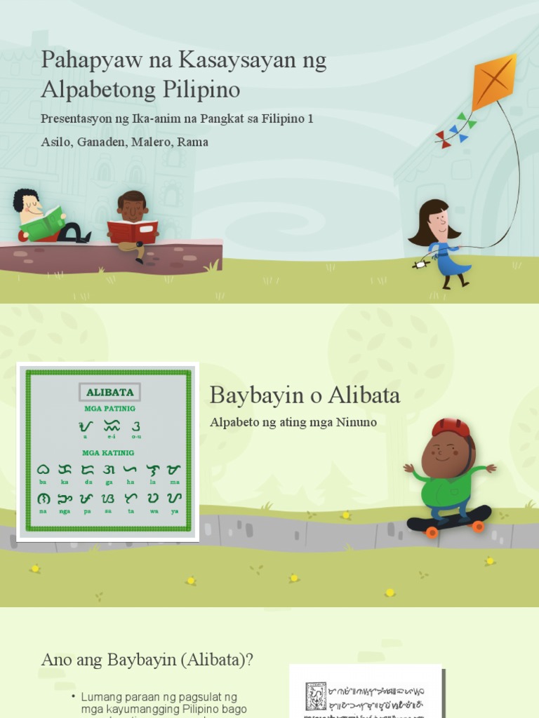 Pahapyaw Na Kasaysayan NG Alpabetong Pilipino | PDF