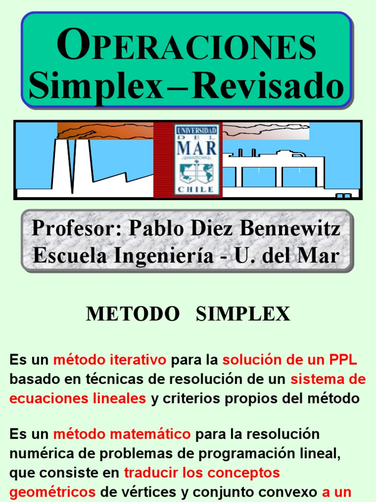 Simplex Revisado | PDF | Álgebra | Enseñanza de matemática