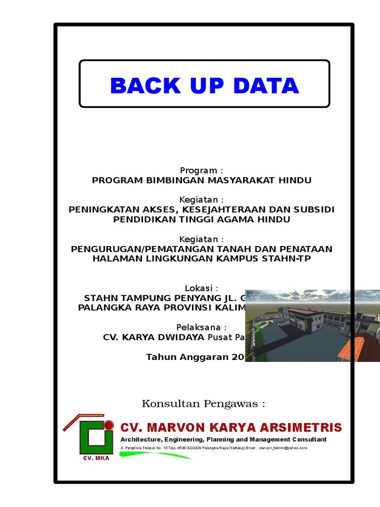Sampul Laporan BACK UP | PDF