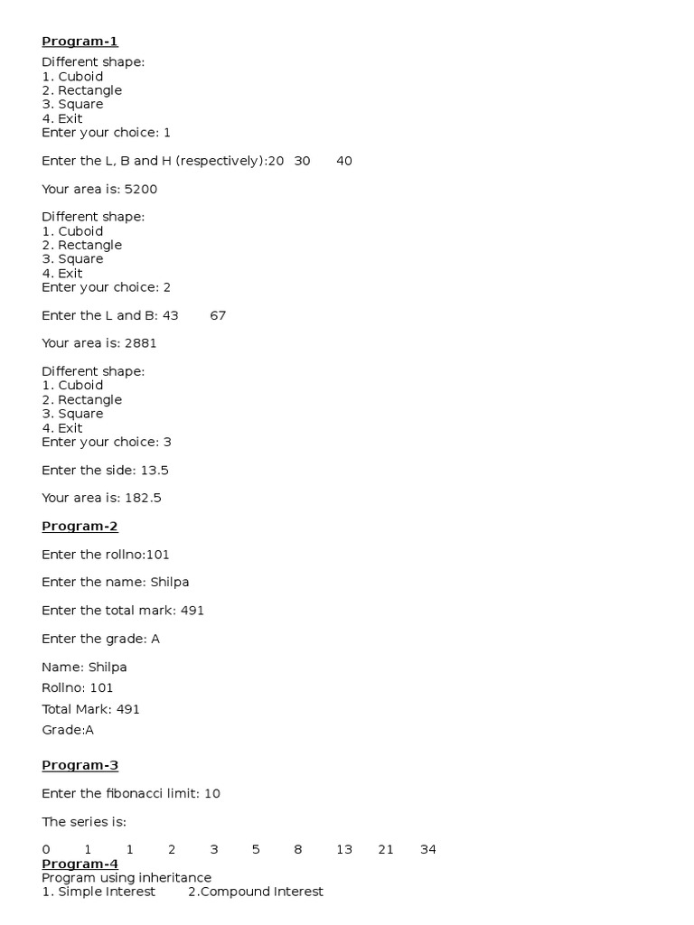 Output | PDF | Software Engineering | Algorithms And Data Structures