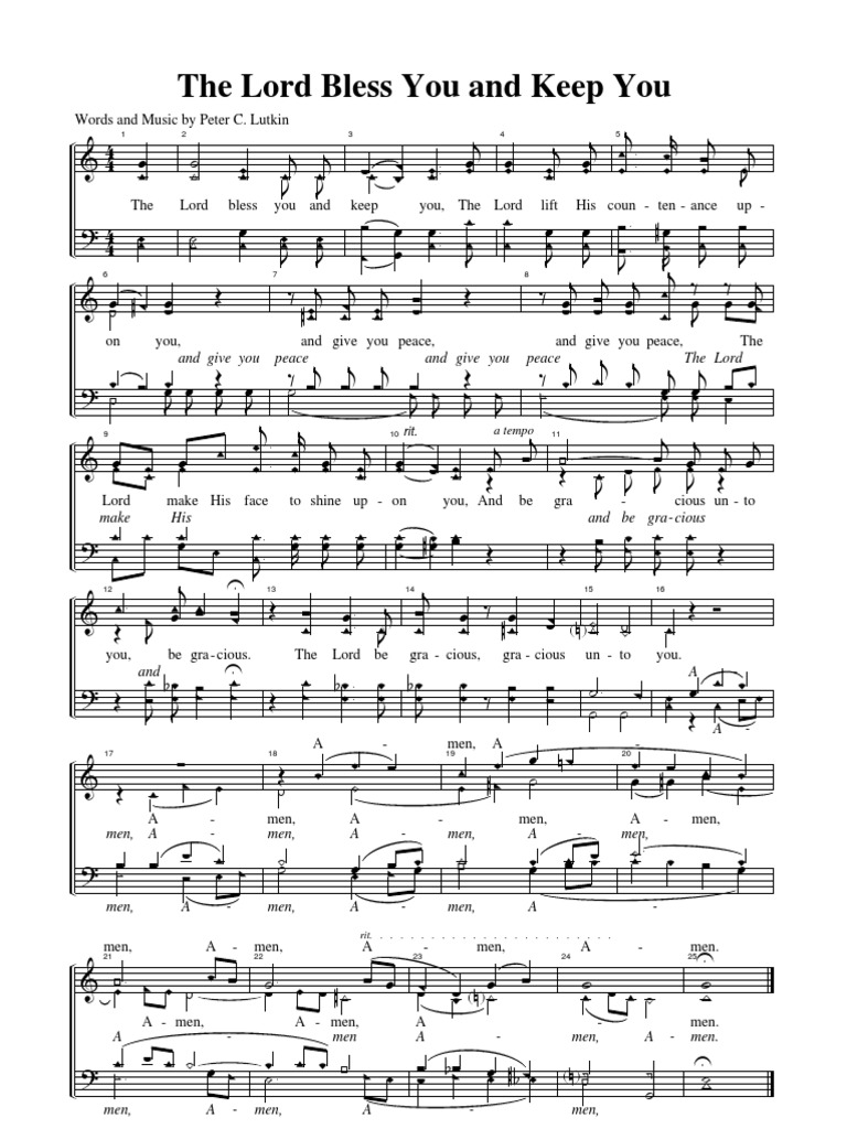 The Lord Bless You and Keep You | PDF