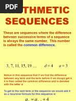 Arithmetic Sequences Problems With Solutions | PDF | Summation | Numbers
