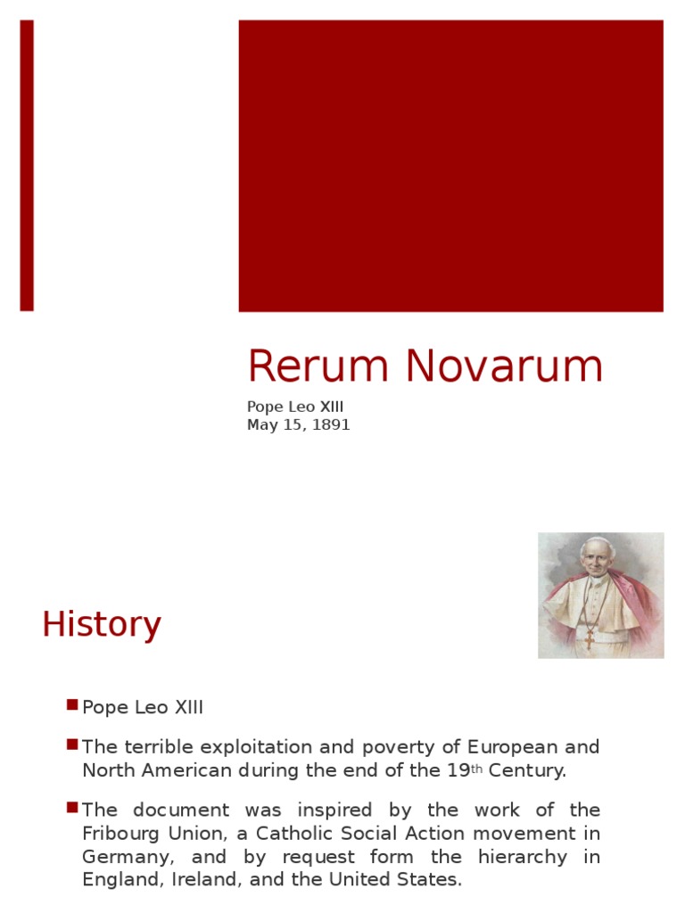 Rerum Novarum | PDF | Labor | Government