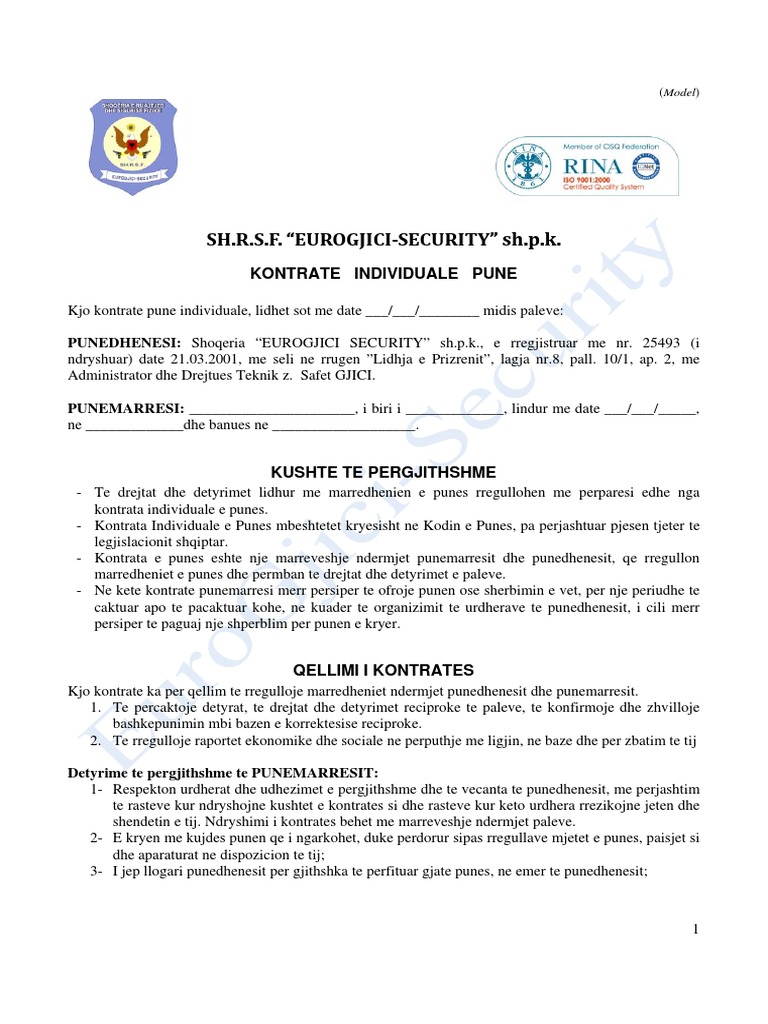 Kontrate Pune | PDF