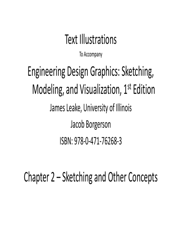 Text Illustrations Engineering Design Graphics: Sketching, Modeling ...