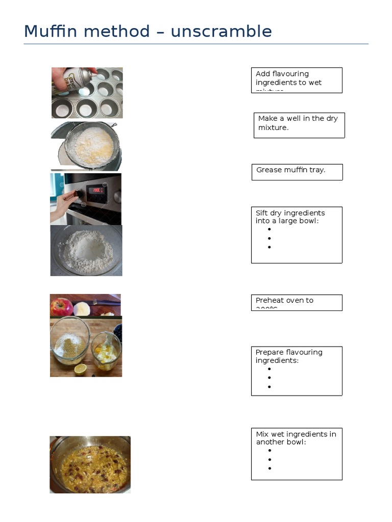 Muffin Method - Scrambled | PDF | Cooking, Food & Wine | Technology ...