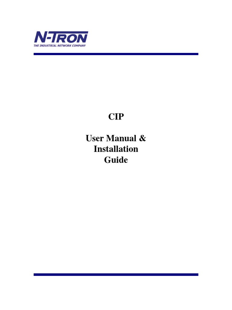 CIP Product Manual | PDF | Network Packet | Ip Address
