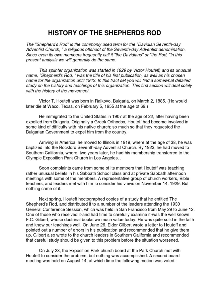 The Shepherd's ROD | PDF | Eschatology | Theology