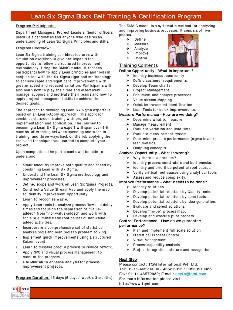 Lean Black Belt | PDF | Lean Manufacturing | Six Sigma