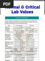 Lab Values NBME | PDF | White Blood Cell | Blood Plasma