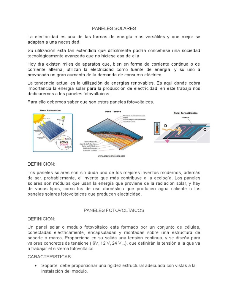 Paneles Solares | PDF | Panel solar | Fotovoltaica