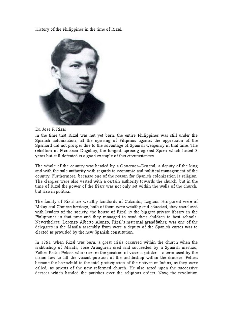History of the Philippines in the Time of Rizal | Philippines | Politics