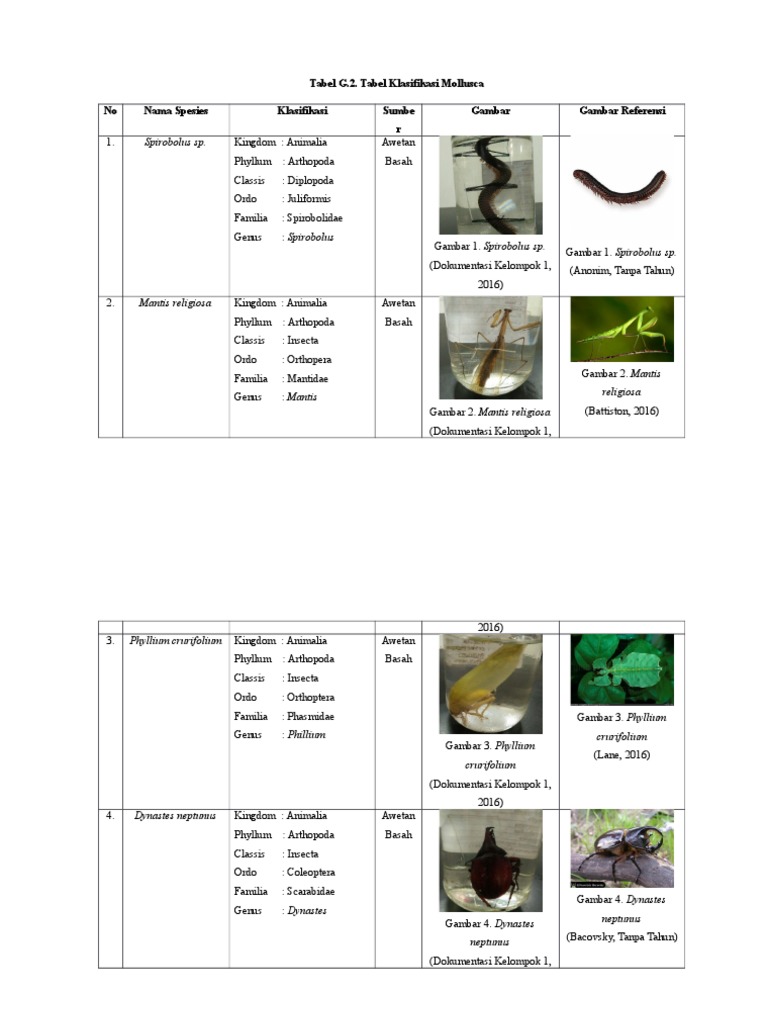 Tabel G | PDF
