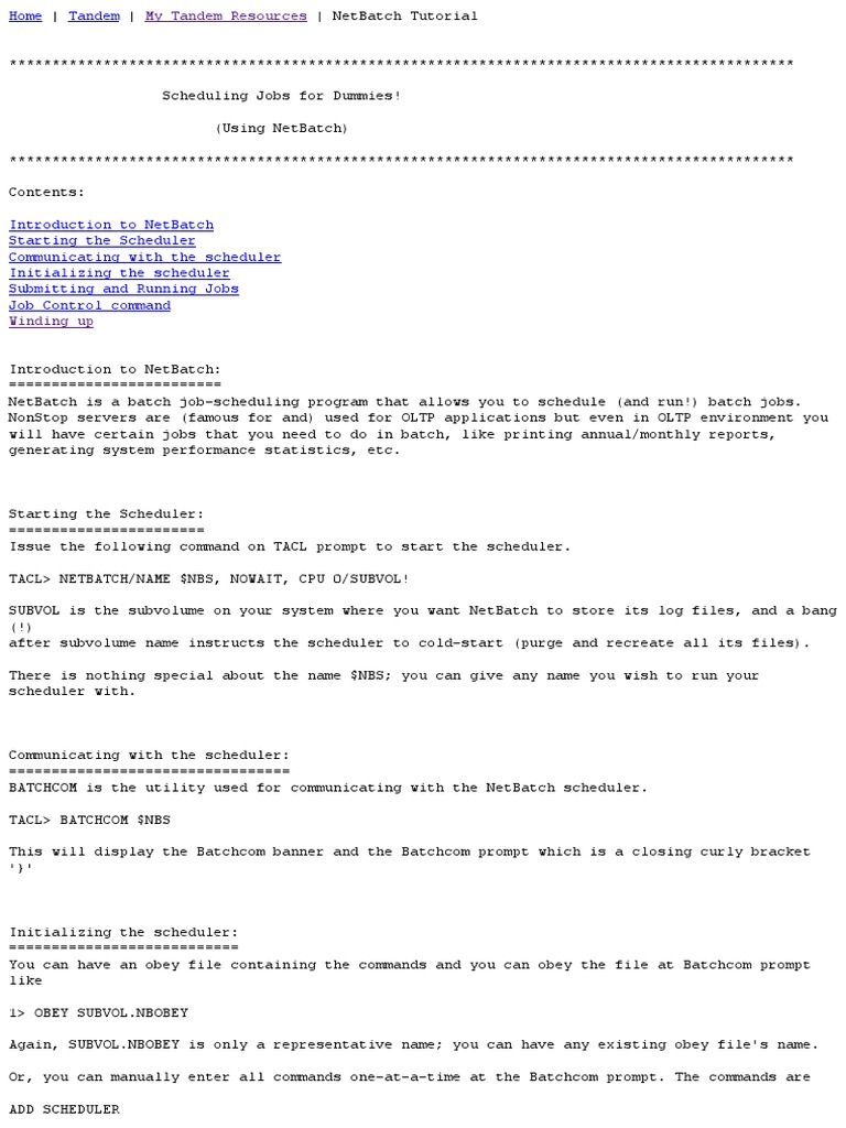 NetBatch Tutorial | PDF | Scheduling (Computing) | Central Processing Unit
