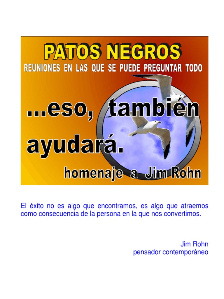 Homenaje a Jim Rohn: Claves del Éxito | PDF | Creatividad | Conocimiento