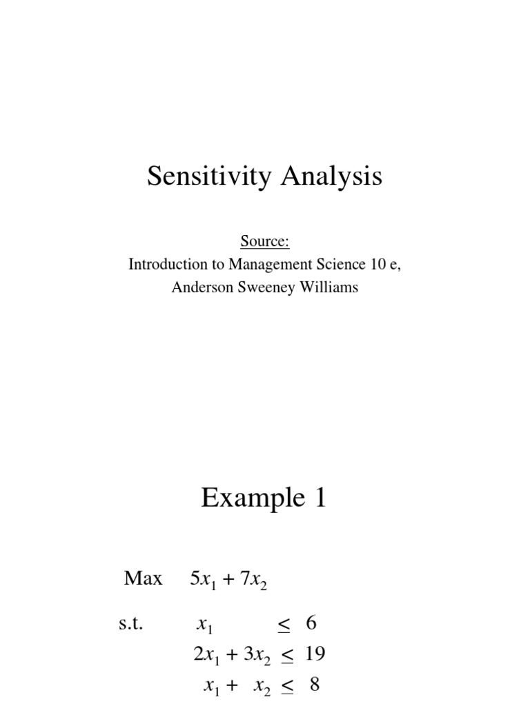 Graphical Sensitivity Analysis PDF | Download Free PDF | Mathematical Optimization | Algorithms