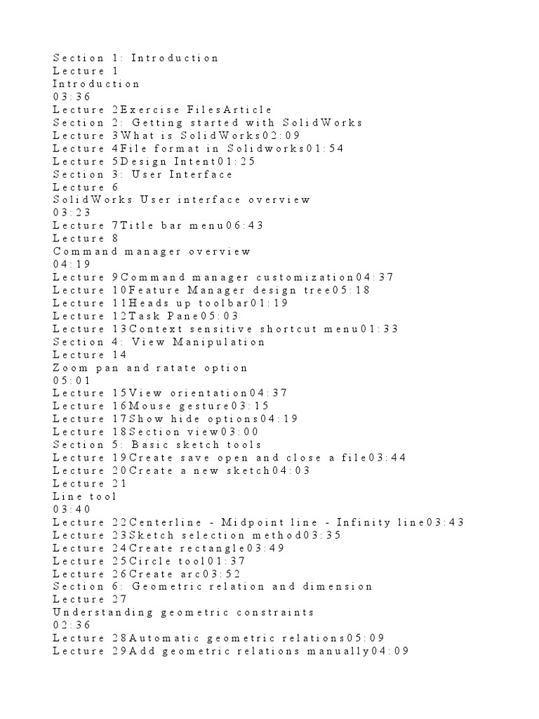 Udemy SolidWorks 2016 Essential Training | PDF | Areas Of Computer Science | Software