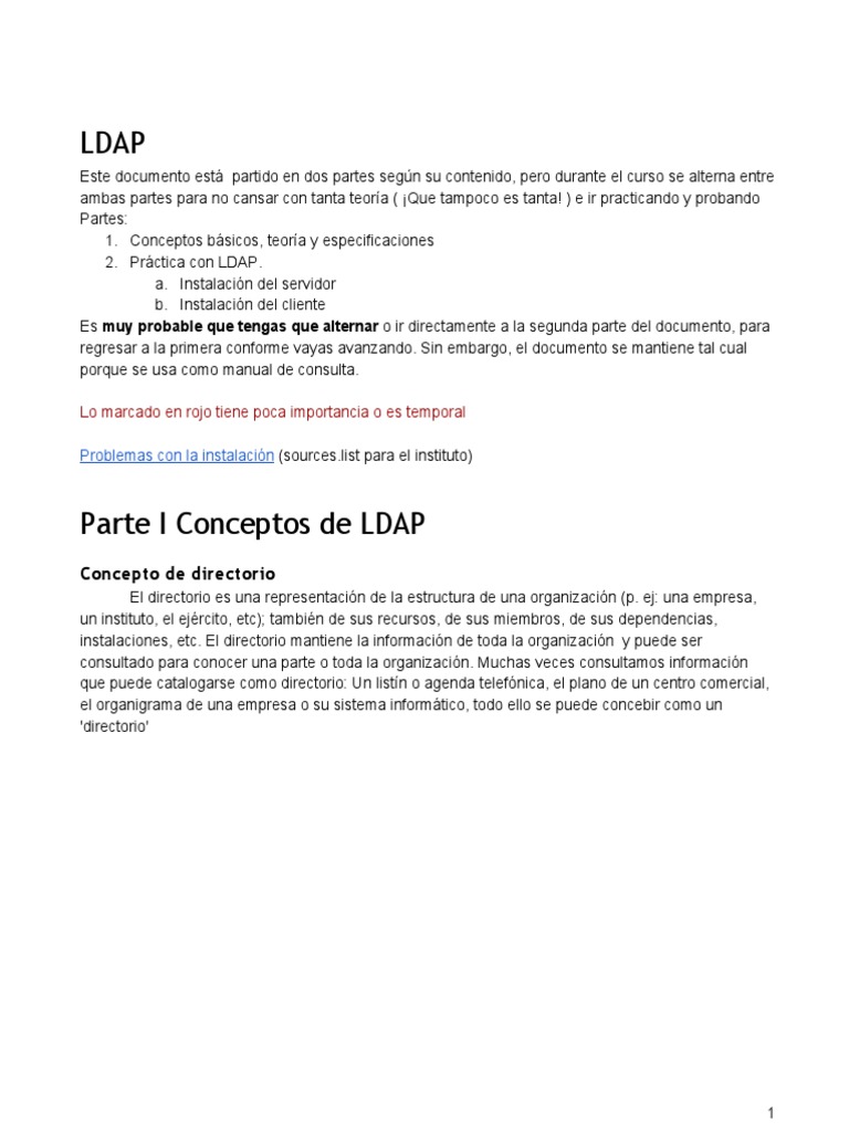 Ldap Aso | PDF | Bases de datos | Lenguaje de programación