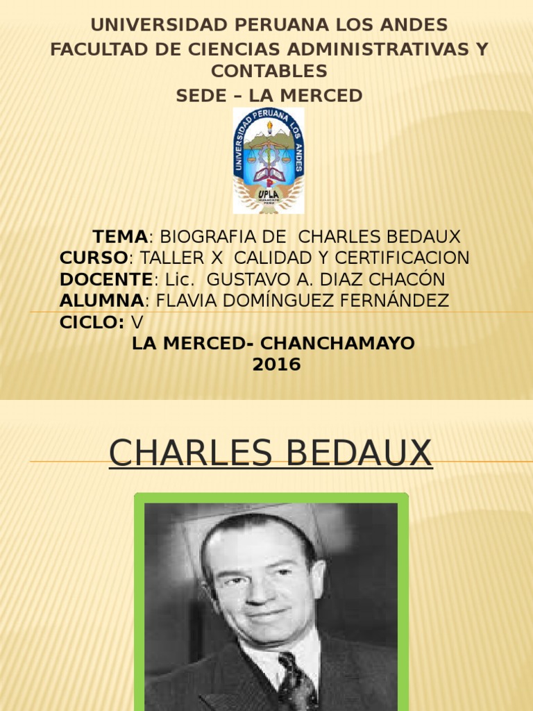Charles Bedaux | PDF