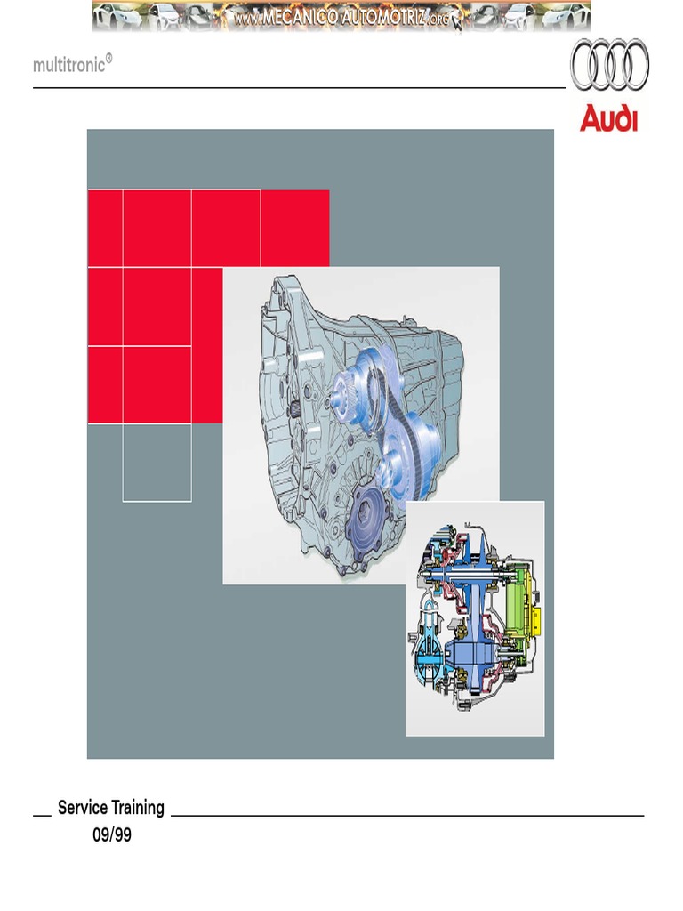 Manual Audi Cambio Variable Multitronic PDF | PDF | Transmisión ...