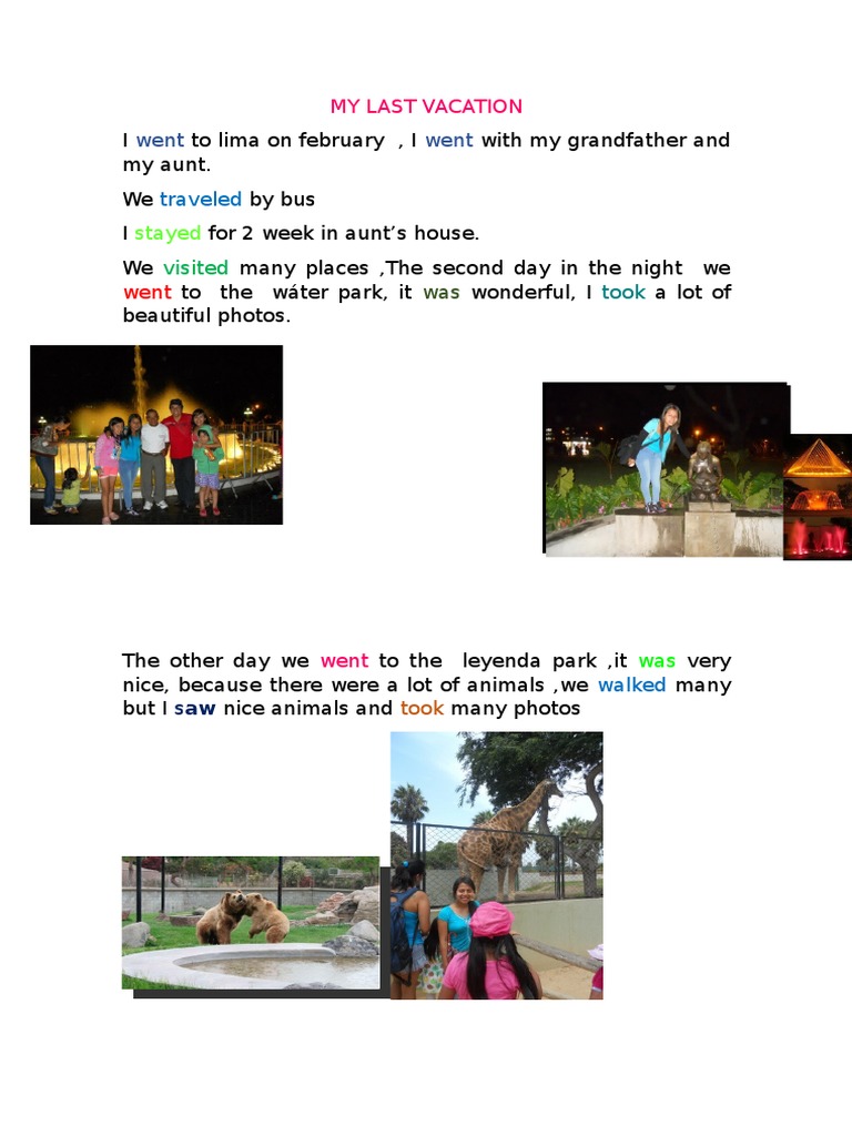 My Last Vacation | PDF