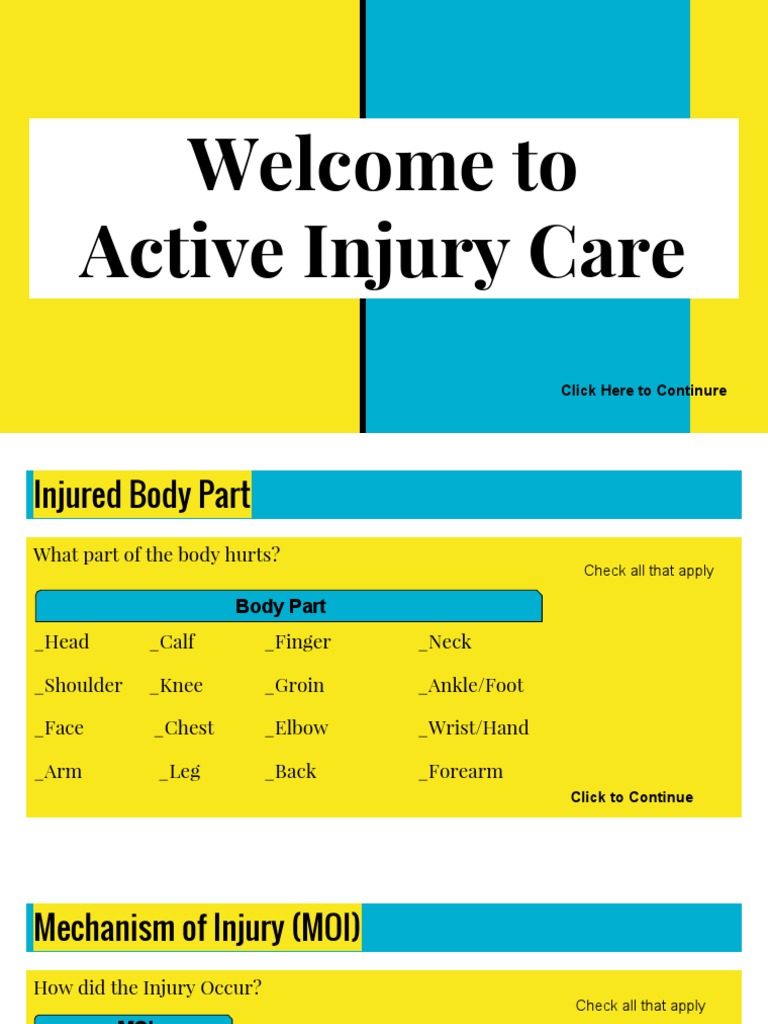 Active Injury Care | PDF