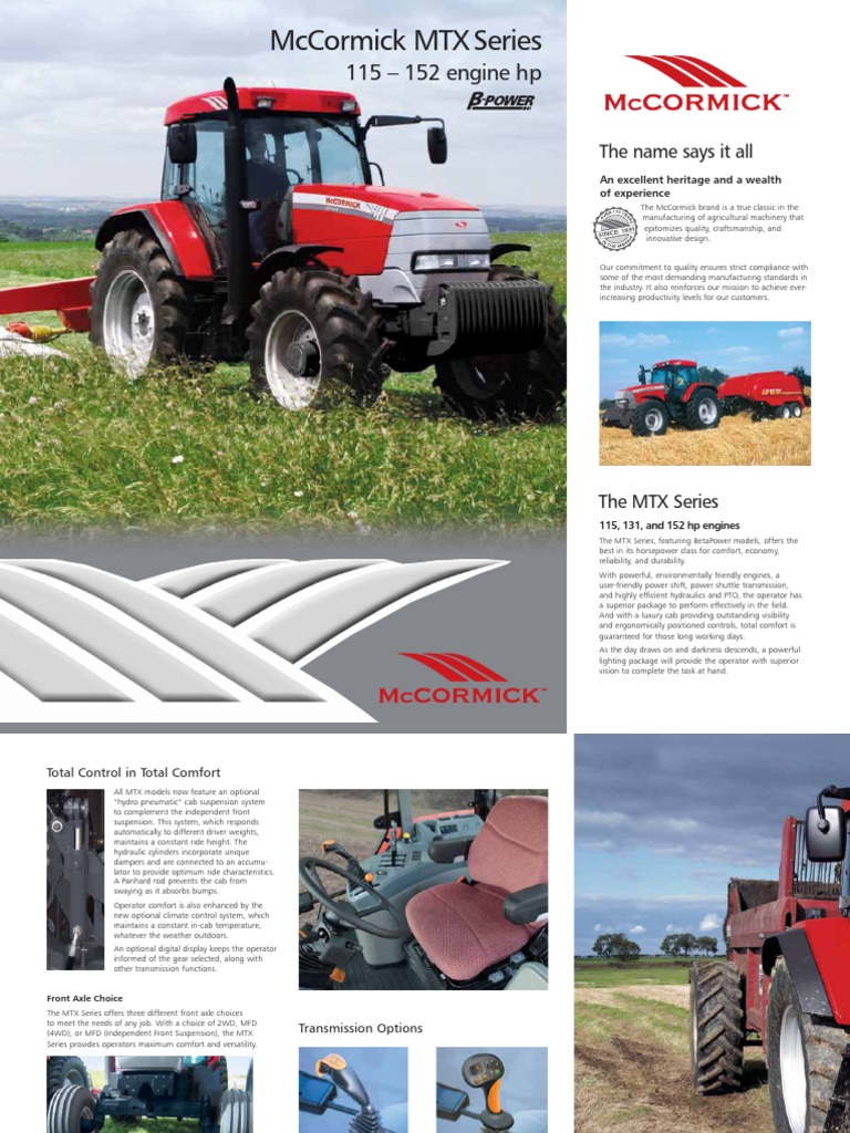 Catálogo MTX Mccormick | PDF | Transmission (Mechanics) | Engines