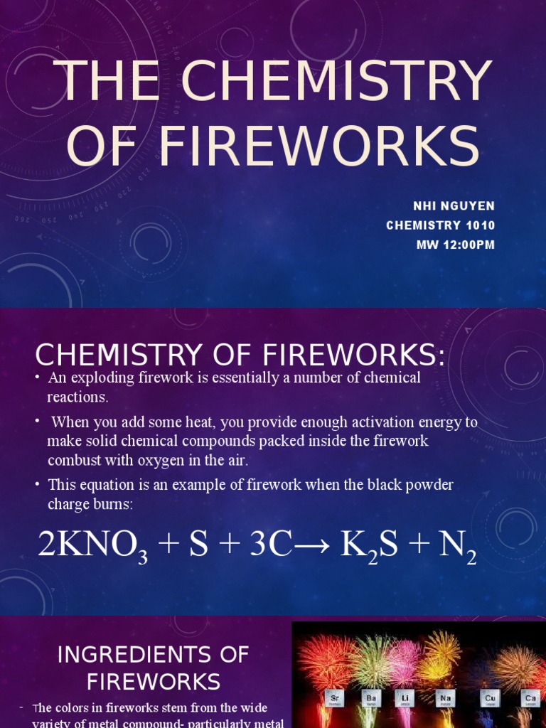 Chemical Energy Fireworks
