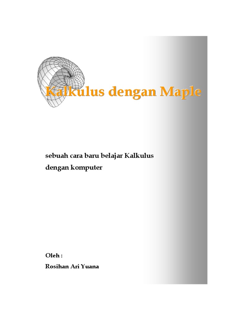 Kalkulus Dengan Maple PDF | PDF