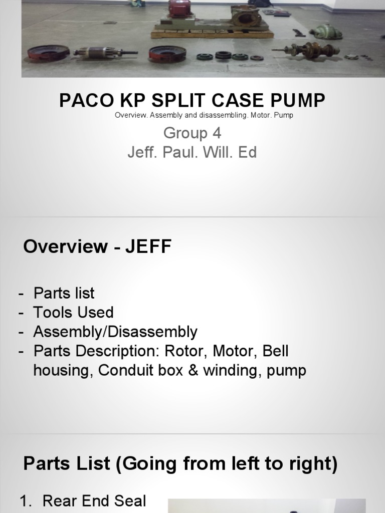 PACO KP Split Case Pump Guide | PDF | Electric Motor | Turbomachinery