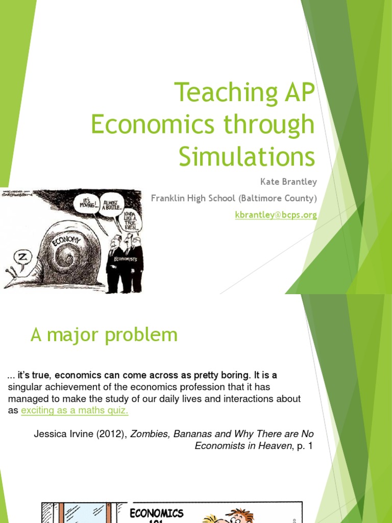 KATIETeaching Economics Through Simulations Brantley | PDF | Exchange ...