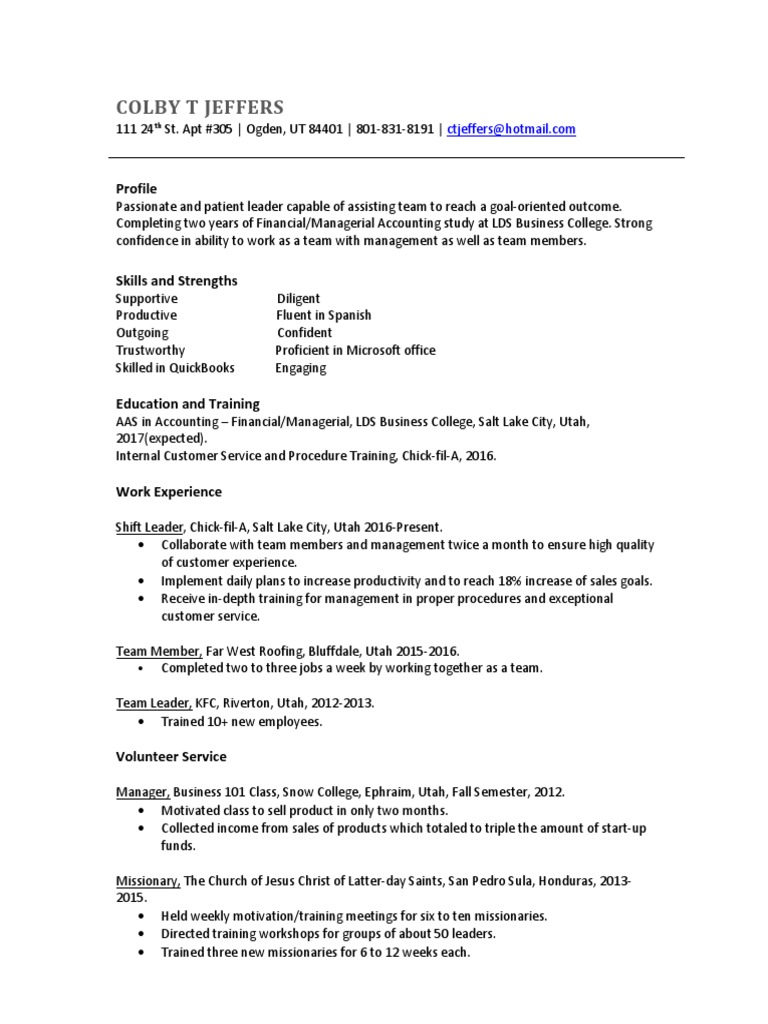 Complete Resume Final Draft PDF | PDF