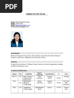 CV For TCS | PDF | Computing And Information Technology | Business