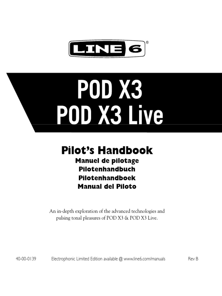 Pod x3 User Manual Rev B English PDF | PDF | Signal Processing | Sound ...