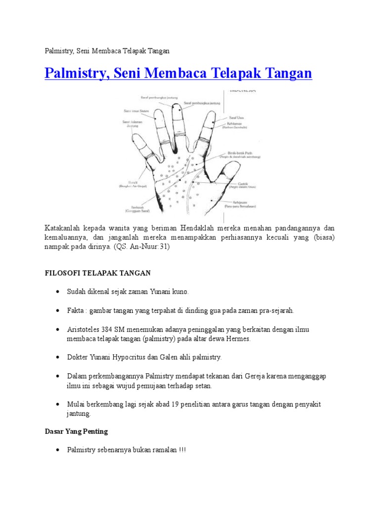 Palmistry, Membaca Tangan | PDF